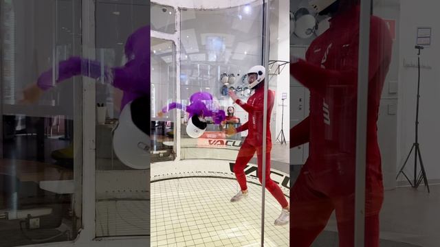 Кувырки в аэротрубе Vacuum #спорт