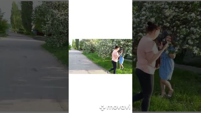 Фотосессия в яблонях