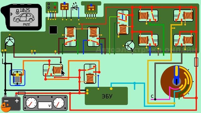 Схемы противоугона автомобильных сигнализаций. 5 часть..mp4