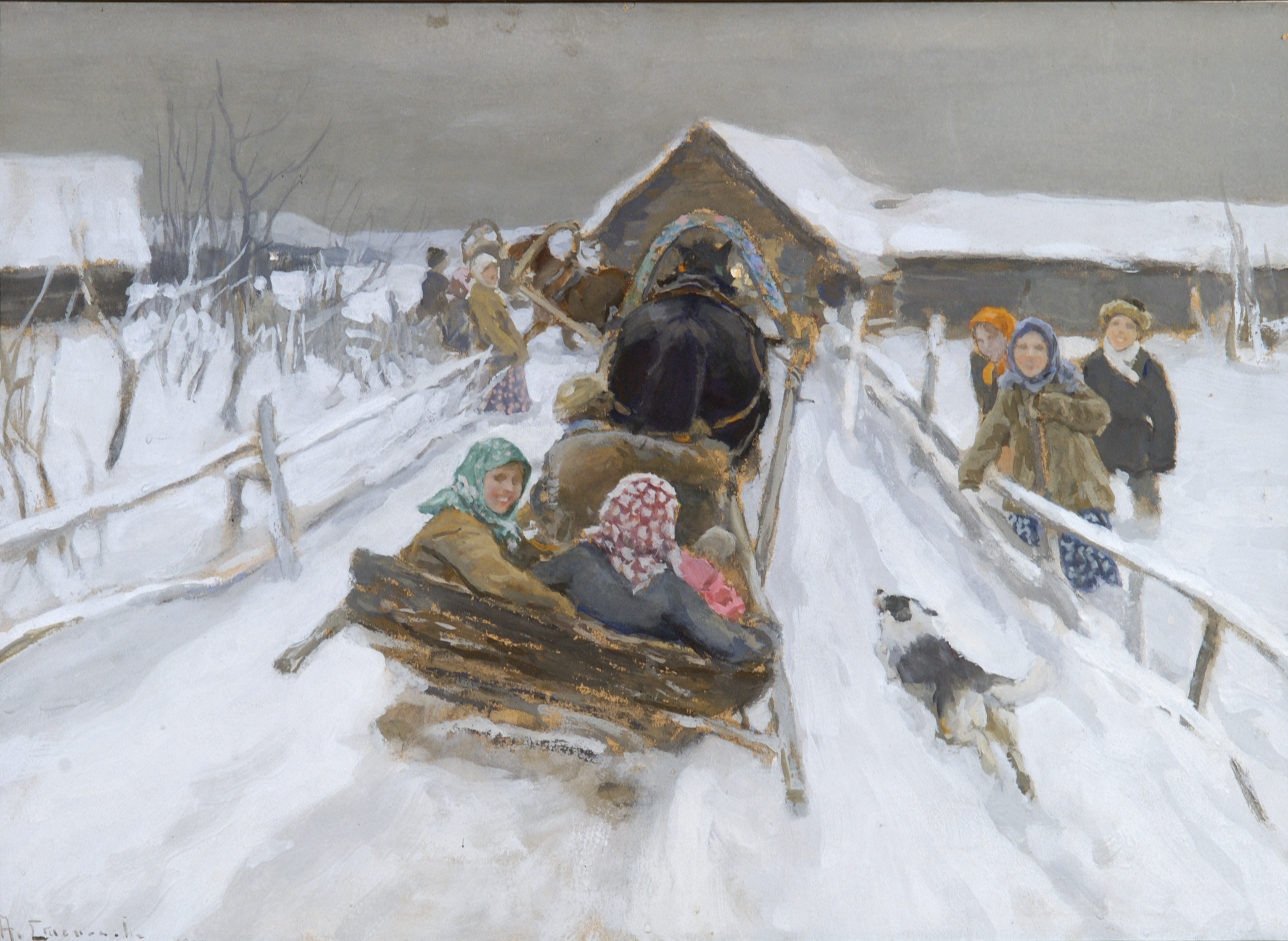 Катание на масленицу