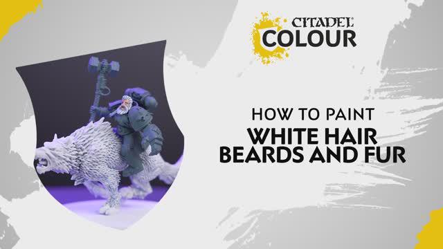 Warhammer 40000 Как покрасить в белый цвет волосы, бороды и мех