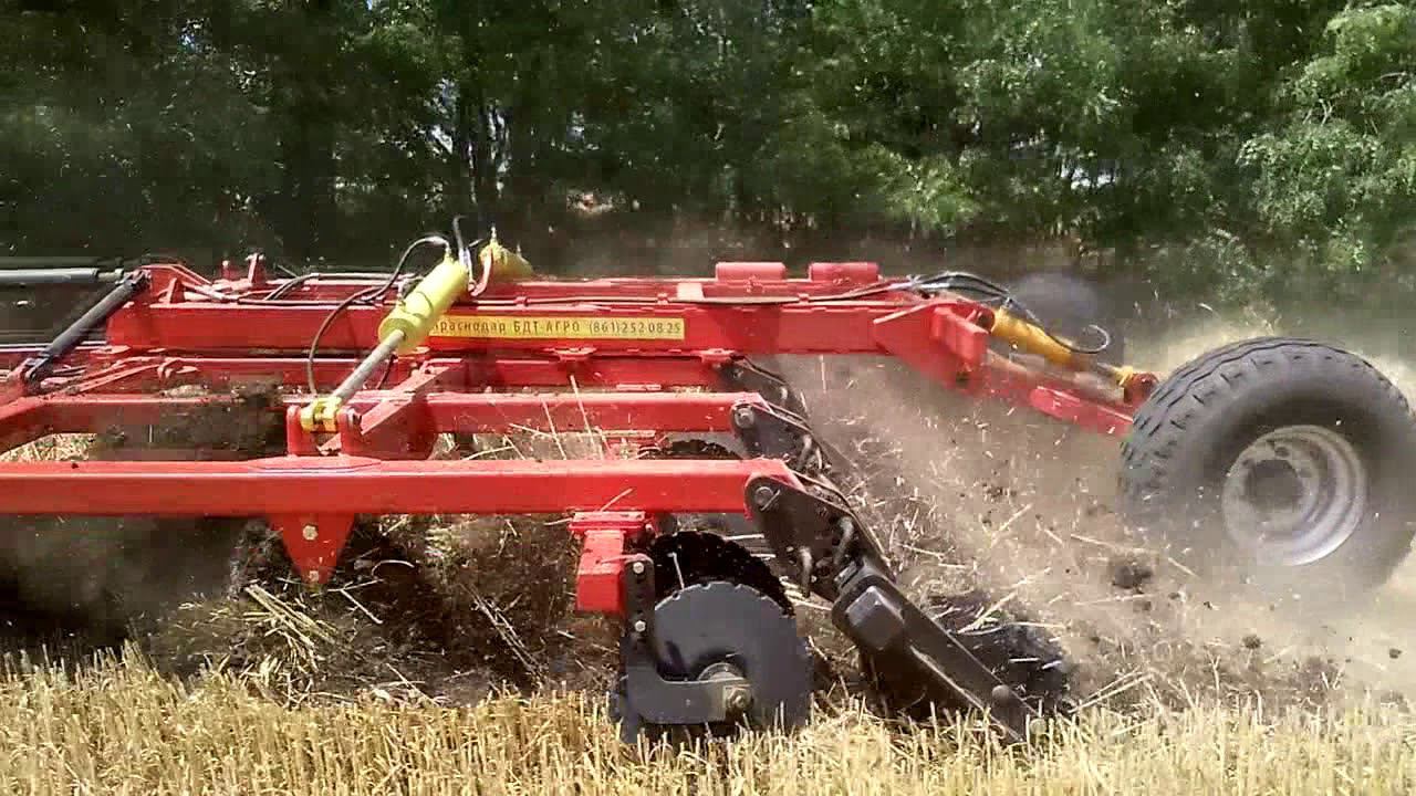 Работа культиватора стерневого КР-4 производства БДТ-АГРО