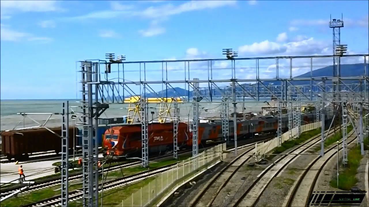 Перегонка "Ласточек" тепловозом ТЭП70БС-018