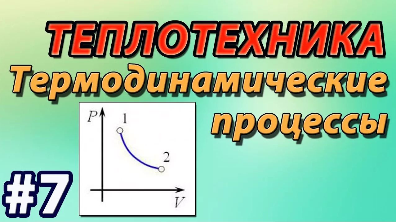 Основы теплотехники. Термодинамические процессы. Изохорный, изобарный, изотермический, адиабатный.