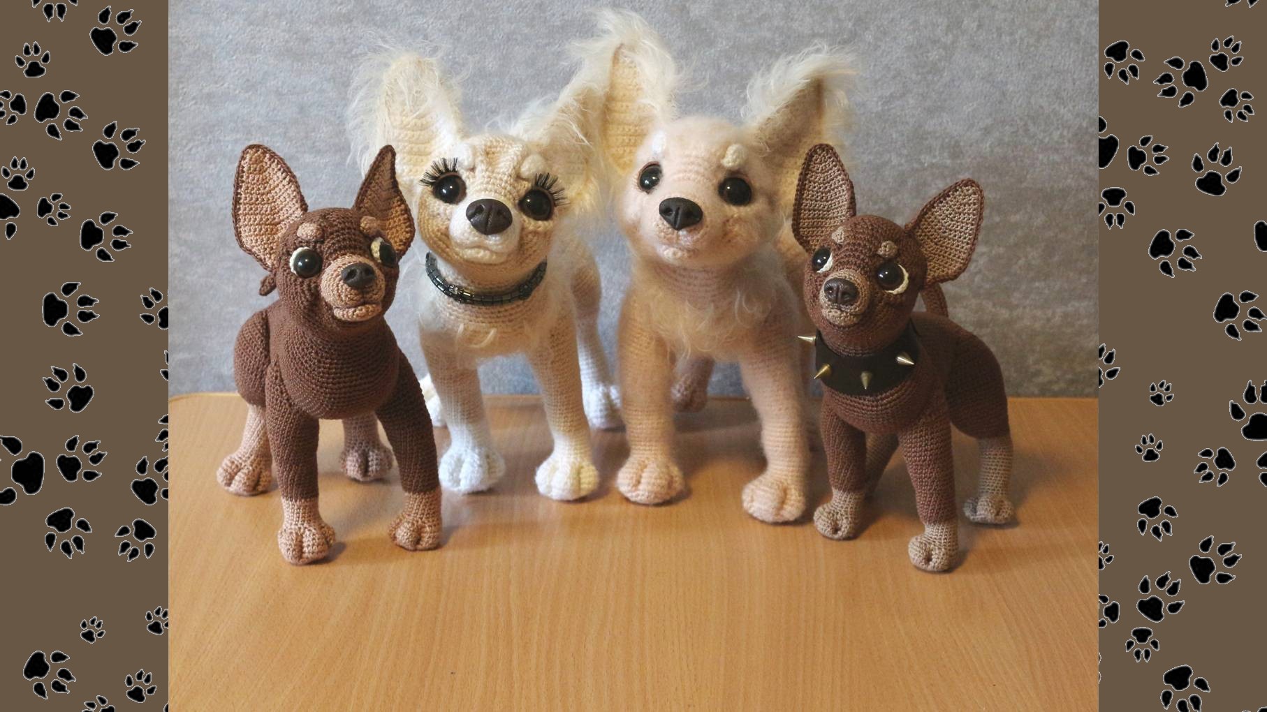 Мастер-класс Чихуахуа крючком (видео МК)-3 часть