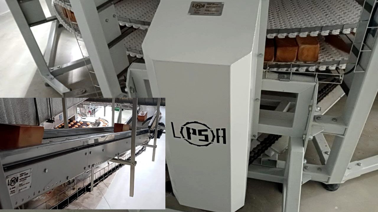 Линия транспортирования и охлаждения тостового хлеба