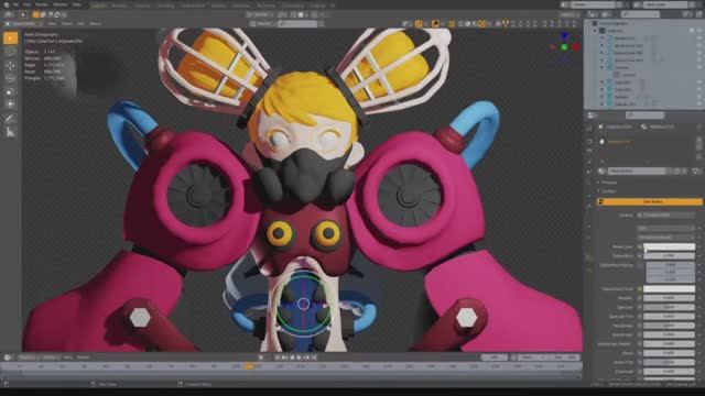 #4 blender - продолжим моделить - Cyberpunk