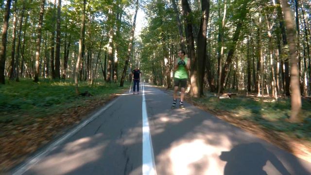 Лыжероллеры Толстиков Игорь и Хандорин Сергей