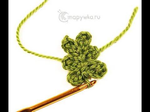 Как связать листья крючком - самый простой способ | Быстрый мастер-класс