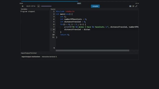 Use variables in loops