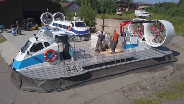 Судоверфь ПАРМА |  # Грузовой катер на воздушной подушке N23gr | HOVERCRAFT