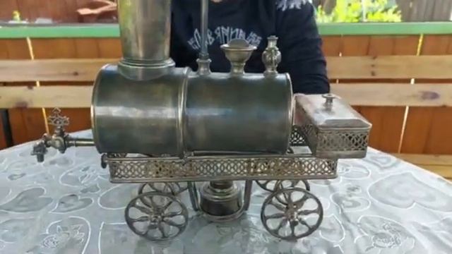 #самовар паровоз на спиртовки.