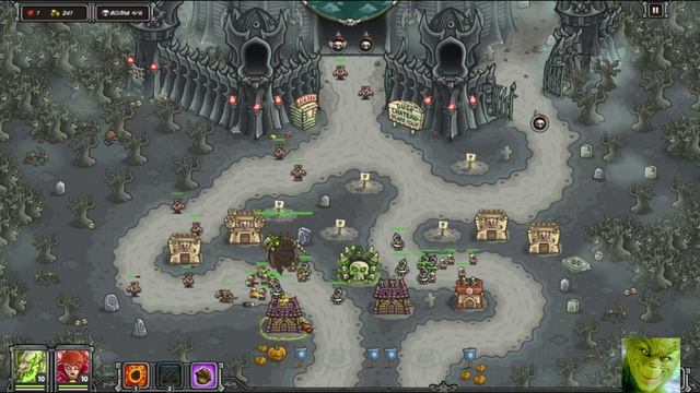 Kingdom Rush Frontiers (Ветеран) → Сумрачный Замок - Героическое Испытание