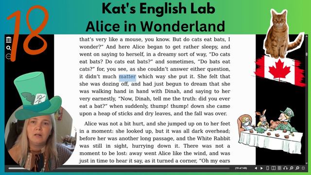Алиса в стране чудес#18 Alice in Wonderland занимаемся английским в живую! Произношение, грамматика
