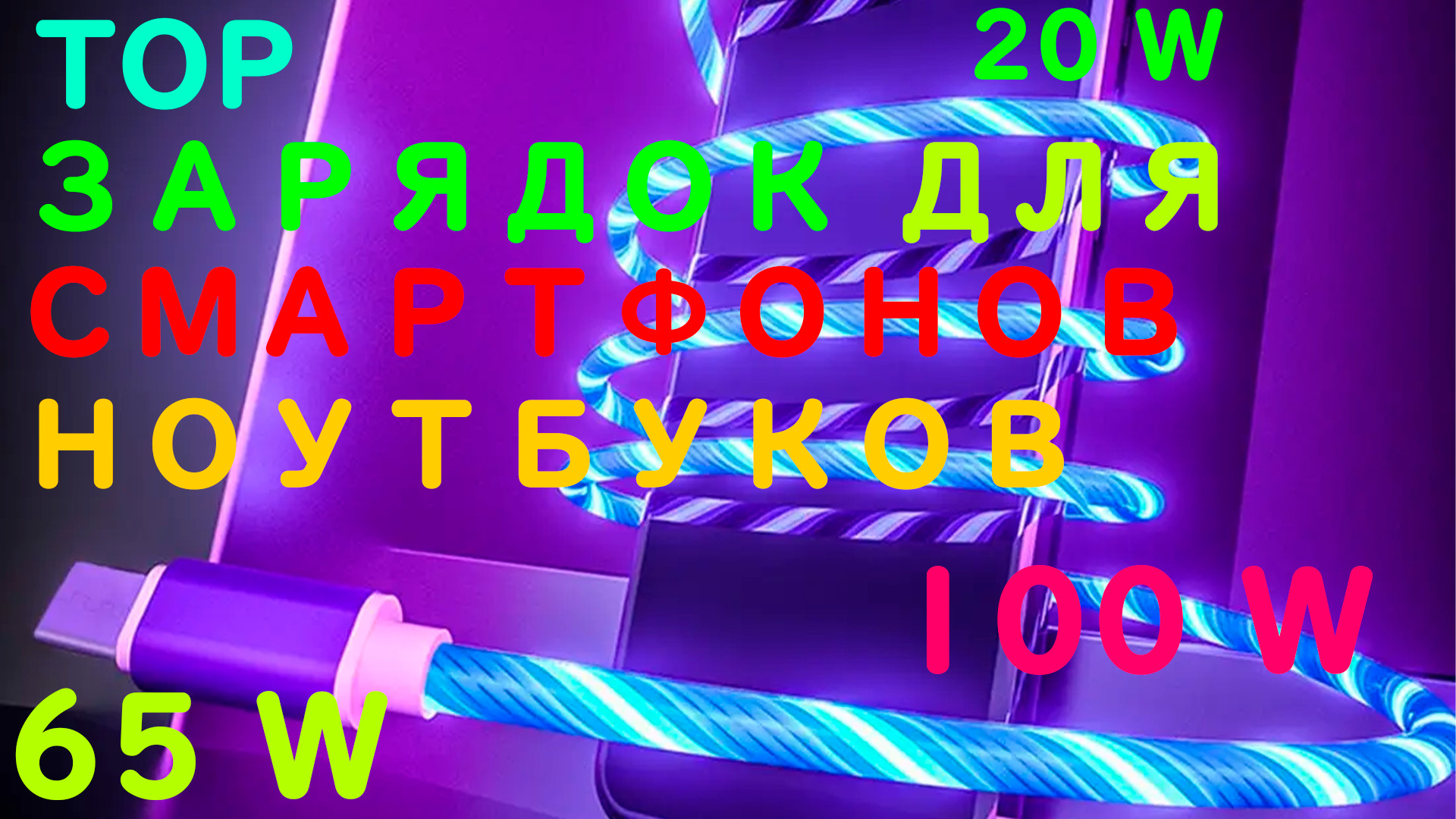 Быстрый топ зарядных устройств 20вт 65вт 100вт