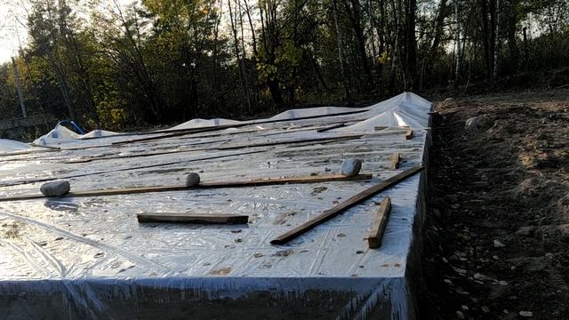 Плитносвайный фундамент в Минской области 10,8м х 10,8 м.