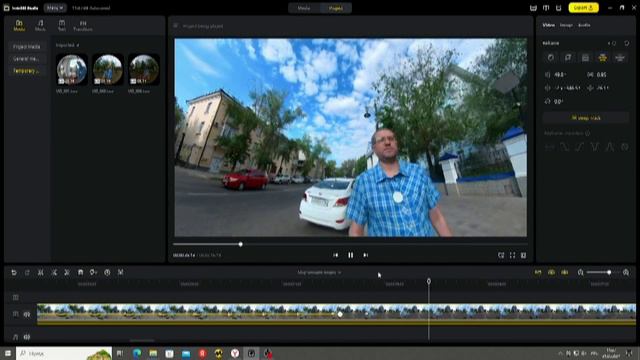 Работа с экшен камерой INSTA 360 ONE R и ПО Insta STUDIO