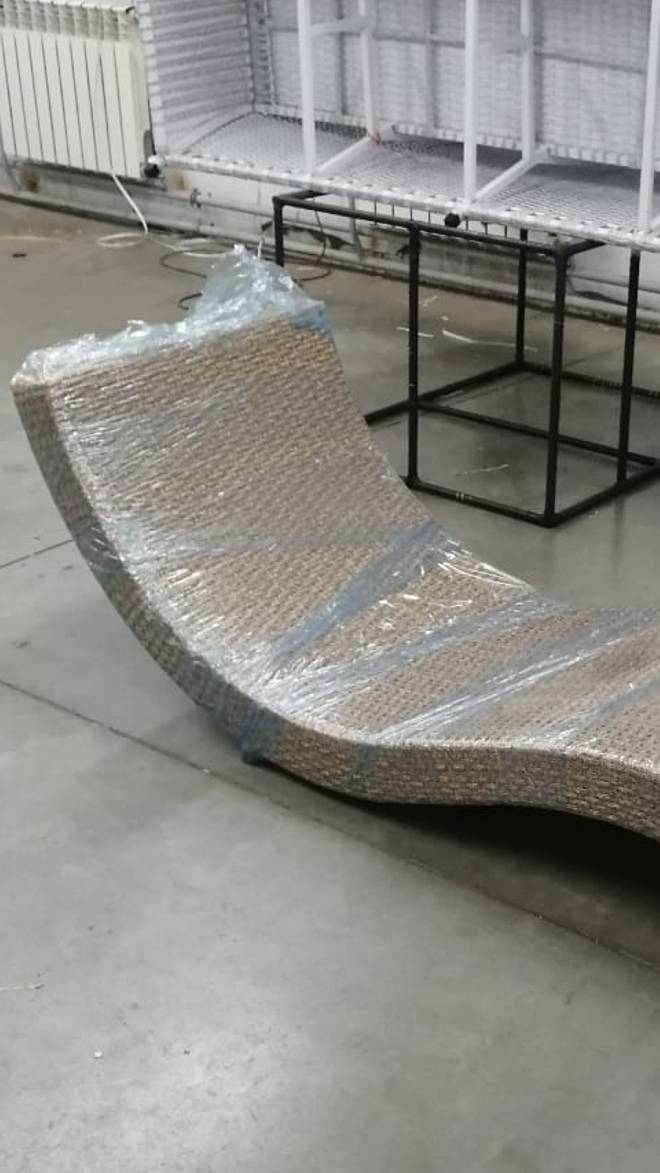 📌 Шезлонг для дачи плетеный из искусственного ротанга