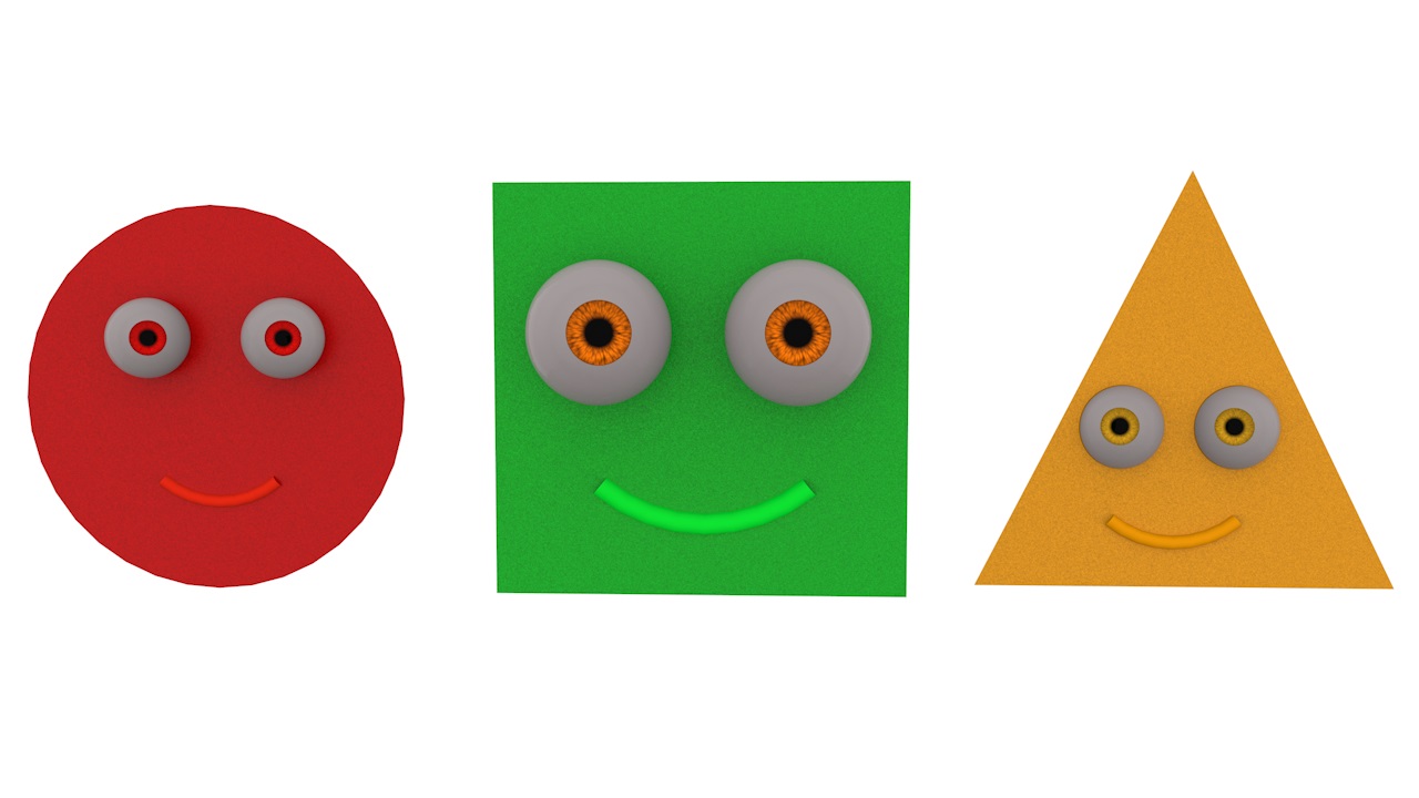 Развивающий мультик для детей про геометрические фигуры и цвета.