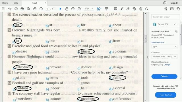 English Exercise 25