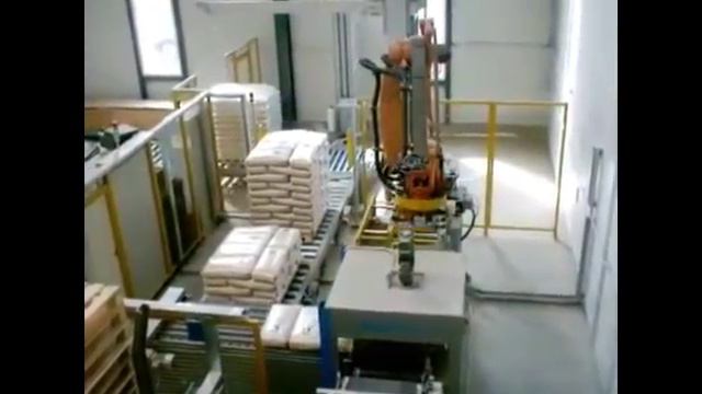 Роботизированное паллетирование с использованием робота кука