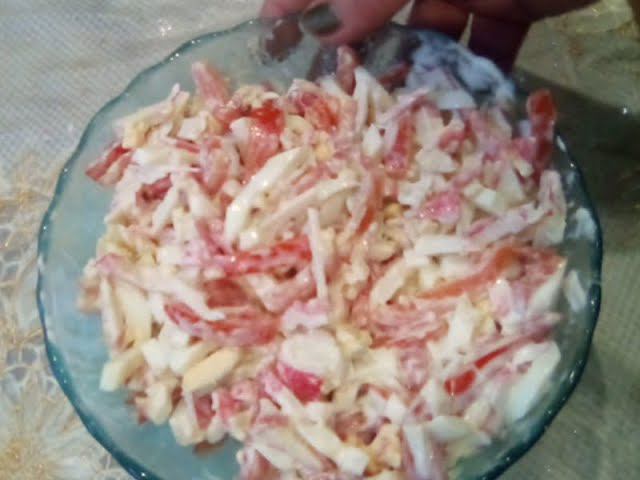 Салат"Красное море".