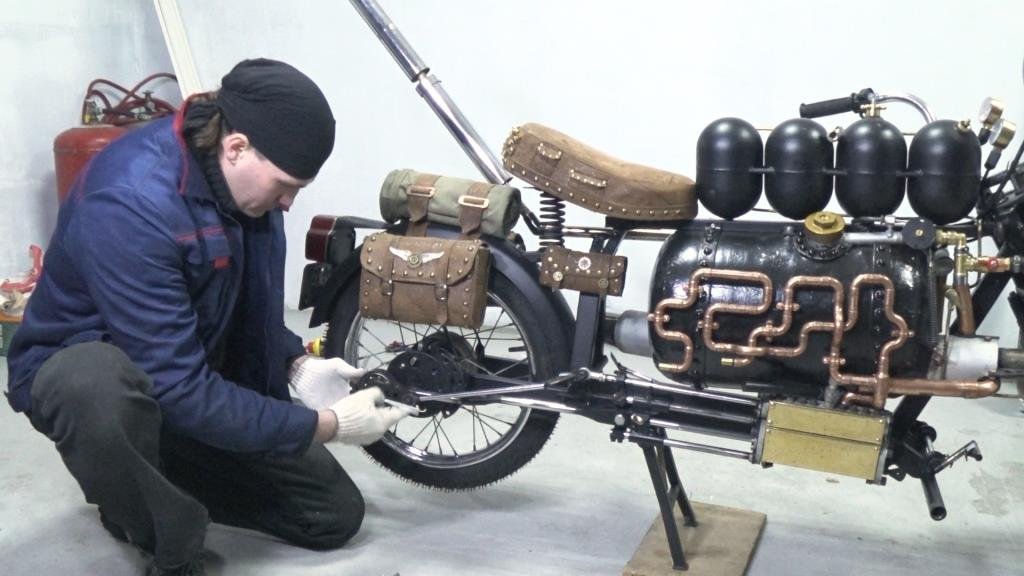 Паровой мотоцикл 9 серия