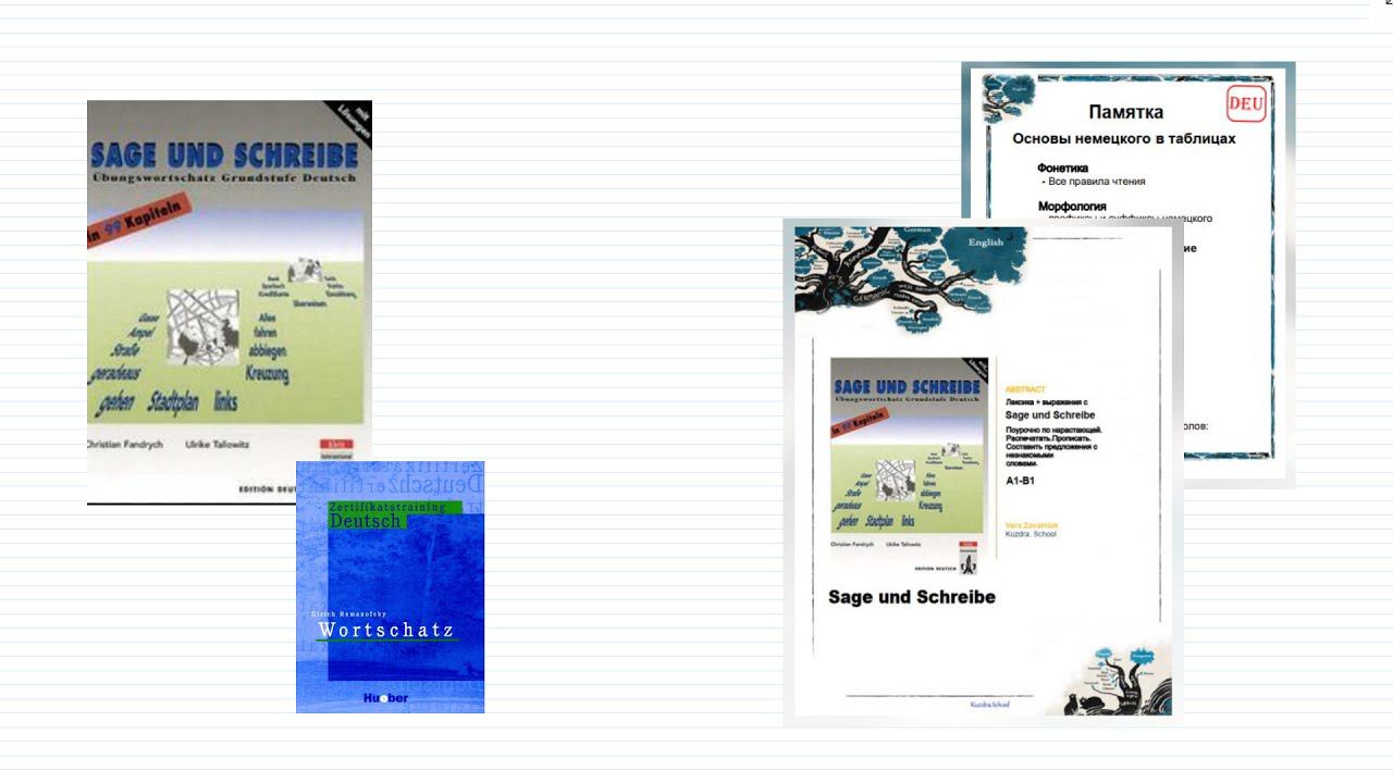 Учебники немецкого для словарного запаса