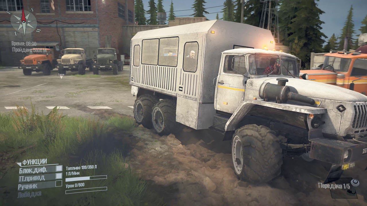 Spintires: MudRunner ! Урал 4320-10 # 3( 3840×2160 ) GEFORCE RTX 2070 Founders Edition 4К