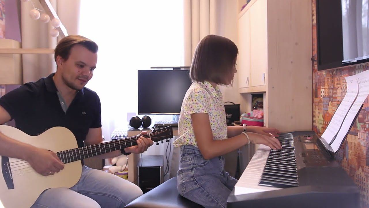 Король и Шут - Утренний рассвет на гитаре и пианино | кавер