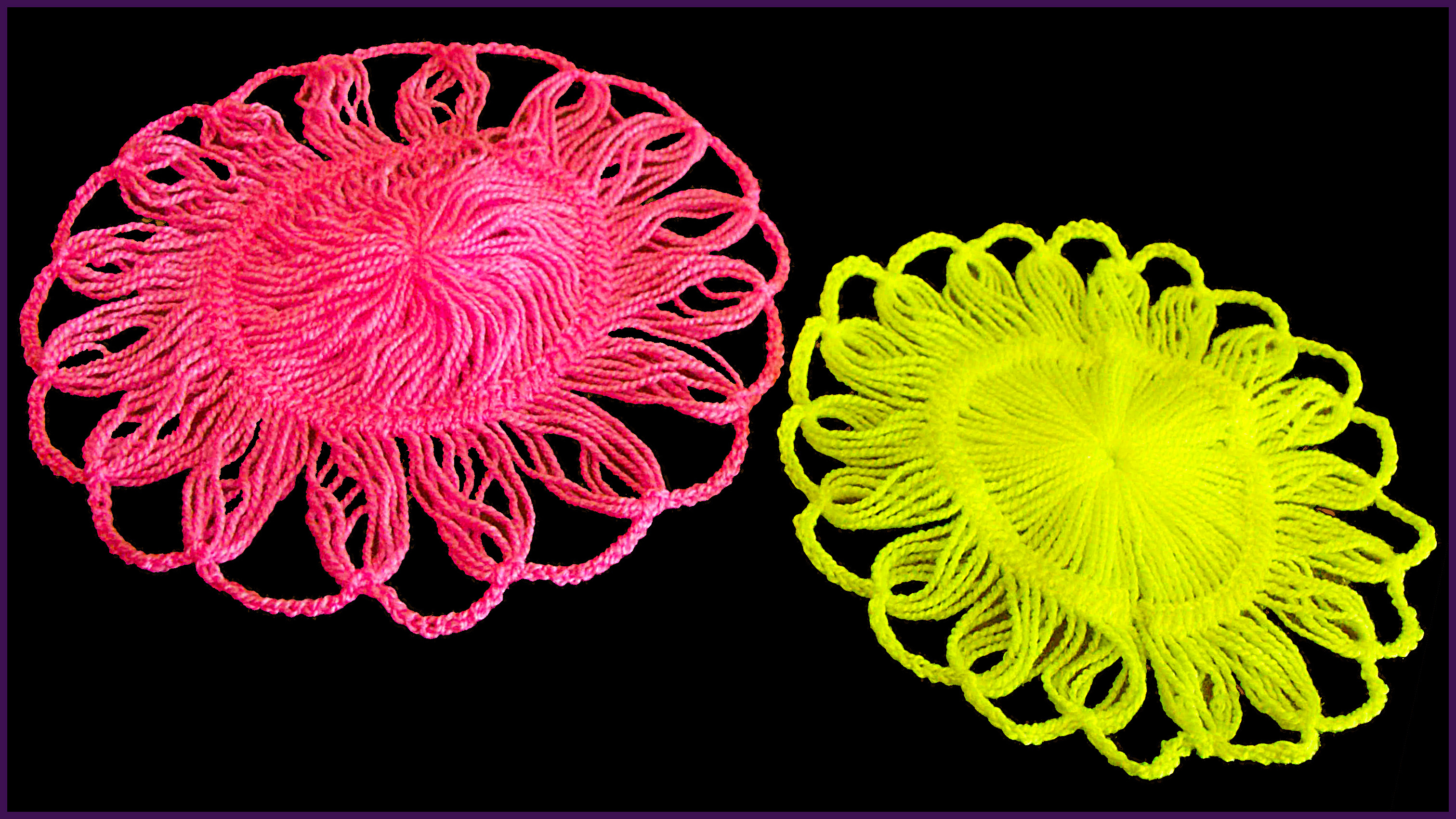 Мотив на вилке. Вязание мотива крючком. Вязание на вилке. Часть 2.