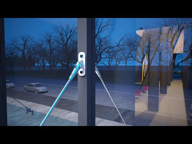 Видео инструкция по установке стеклянного козырька серии V на ригельную систему