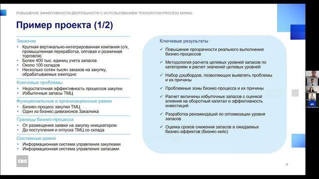 IBS Online — Процессная аналитика — 2022: реальные бизнес кейсы