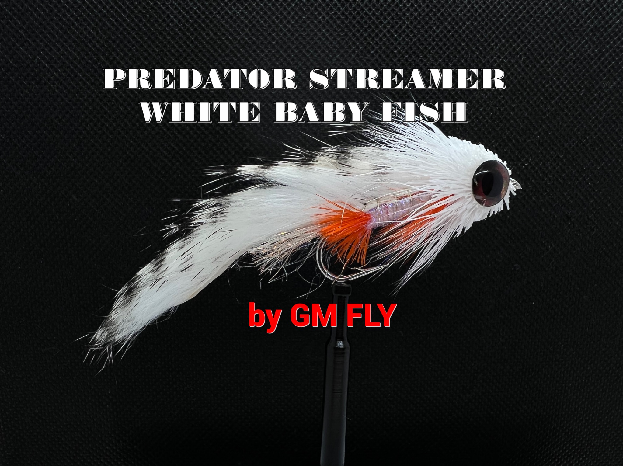 Стример для ловли хищника Predator Streamer White Baby Fish Как связать от GM FLY