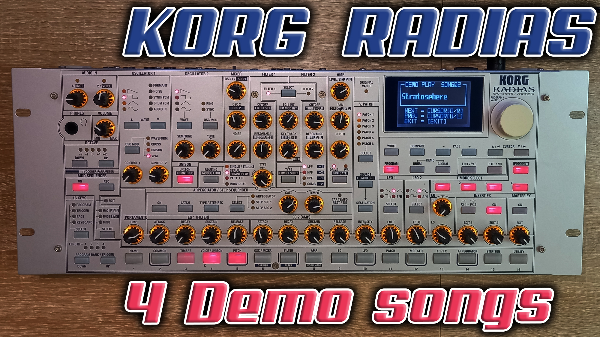 Korg Radias это синтезатор-вокодер из 2006 года. Небольшой обзор и послушаем 4 Demo songs.