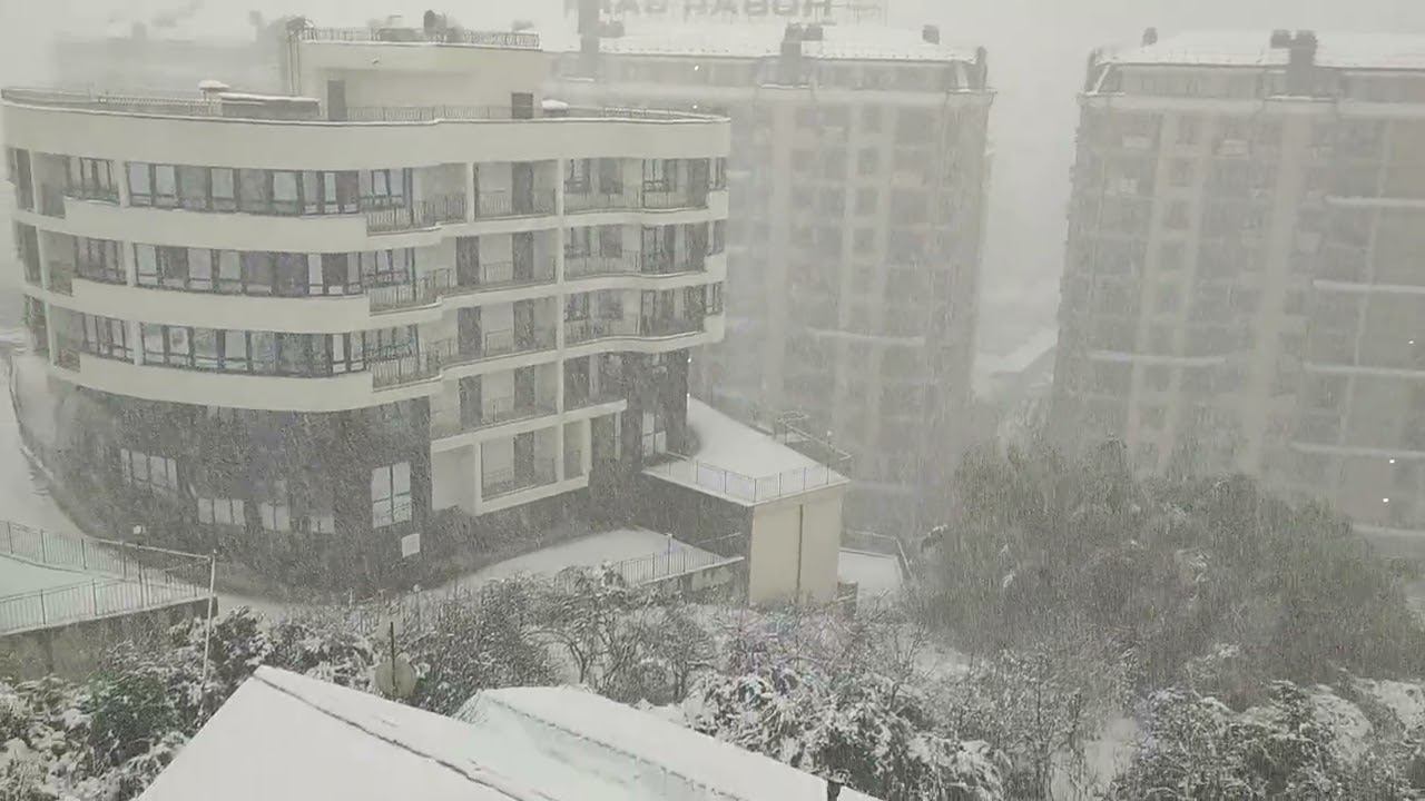 в СОЧИ Апокалипсис. Замело весь город и ближайшие поселки. 15.02.2023