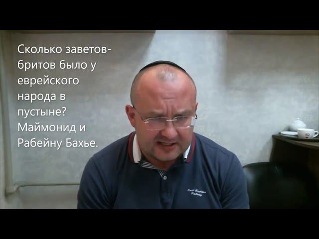 Сколько заветов-бритов было у еврейского народа в пустыне Маймонид и Рабейну Бахье. Глава Ницавим