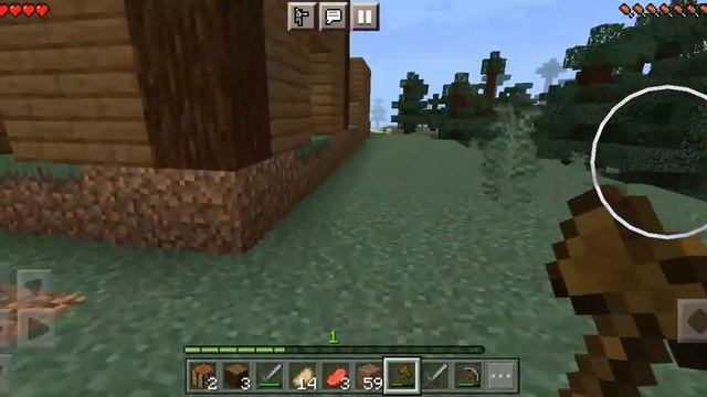 выживание в майнкрафт пе на моём сервере часть 2