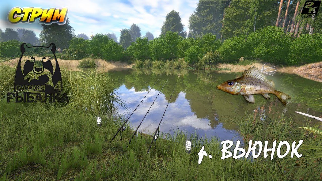 Русская Рыбалка 4 р. Вьюнок Ёрш-носарь ДЕНЬ 2 [2K ULTRA HD]