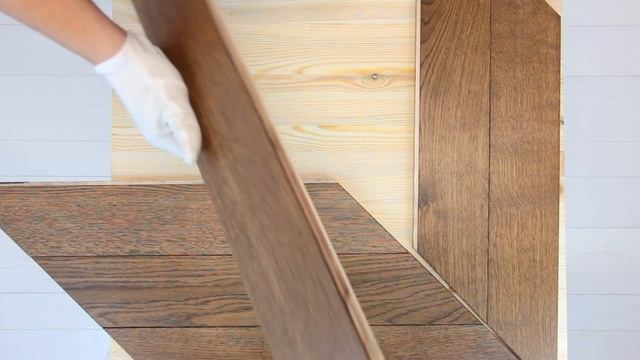 Инженерная доска Esse Французская Елка Коричневый лак матовый