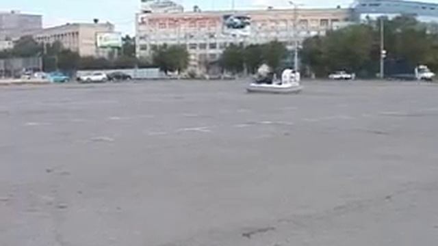 Катер на воздушной подушке СВП КВП  экстрим по бетону.mp4