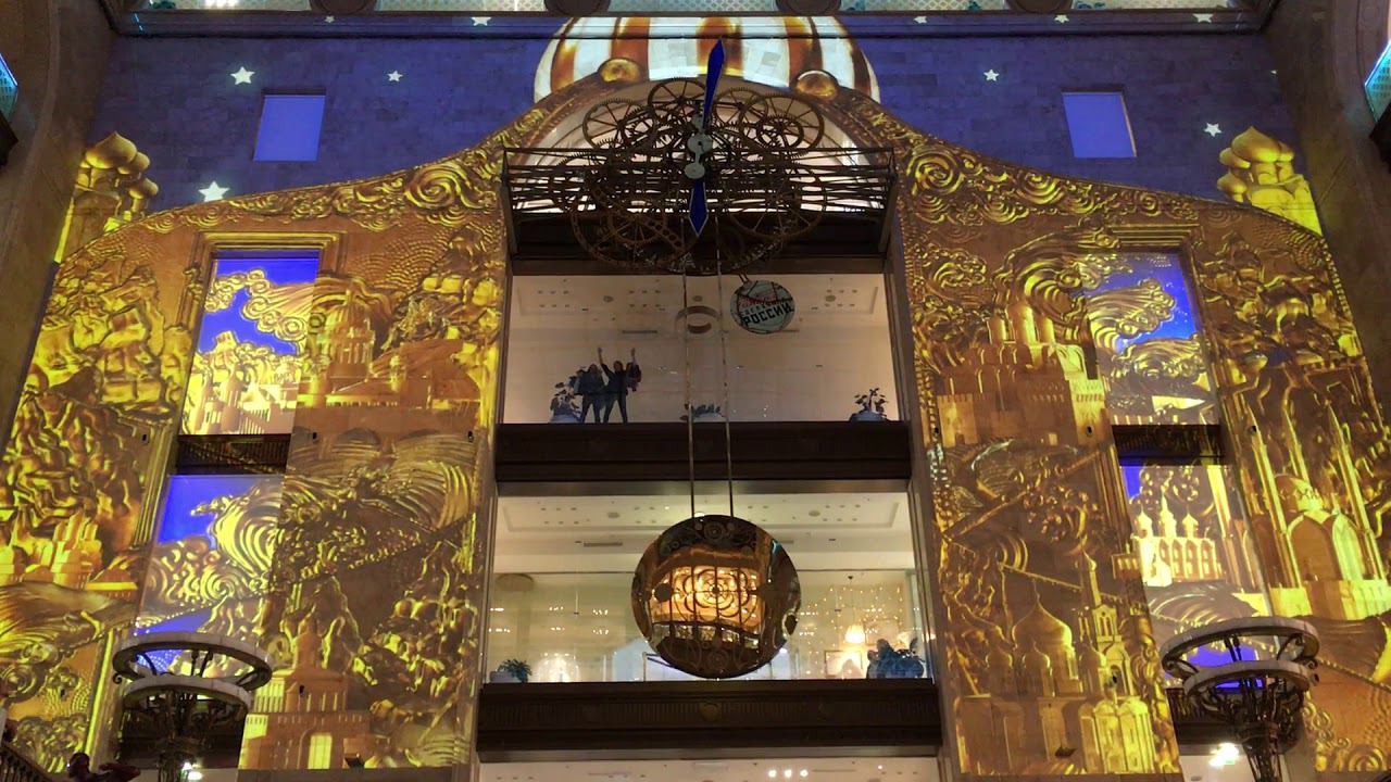 ЦДМ Самые большие в мире механические часы. Световое ШОУ