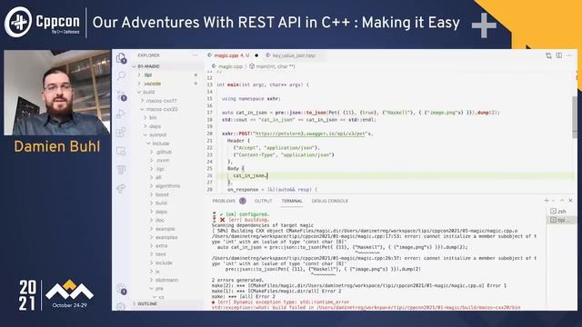Our Adventures With REST API in C++ _ Making it Easy - Damien Buhl - CppCon 2021