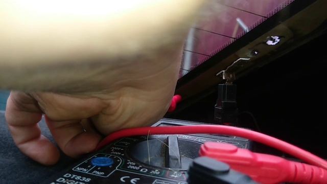 Восстановление работы обогрева заднего стекла