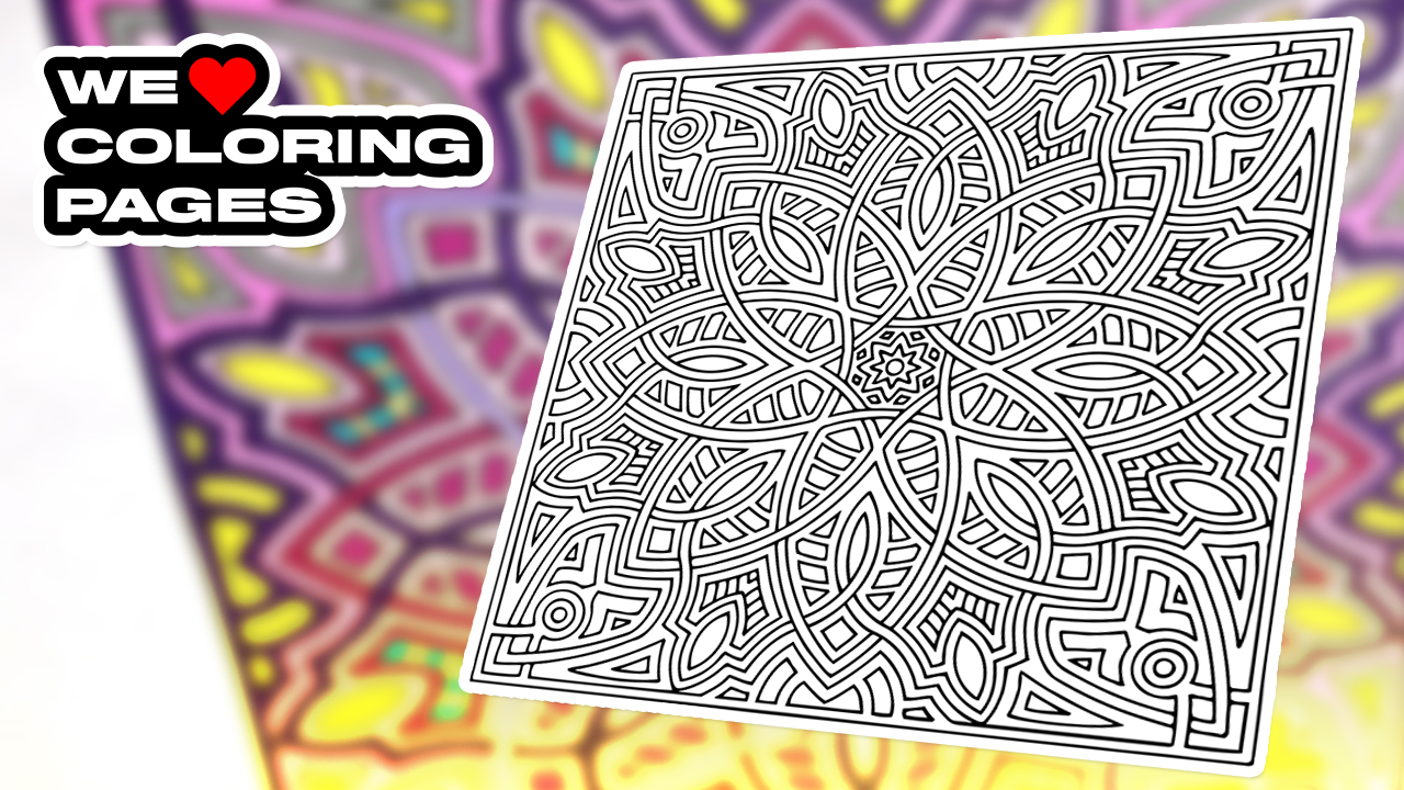 #54 Мандала Анти-Стресс Раскраска | МЫ ❤️ РАСКРАСКИ