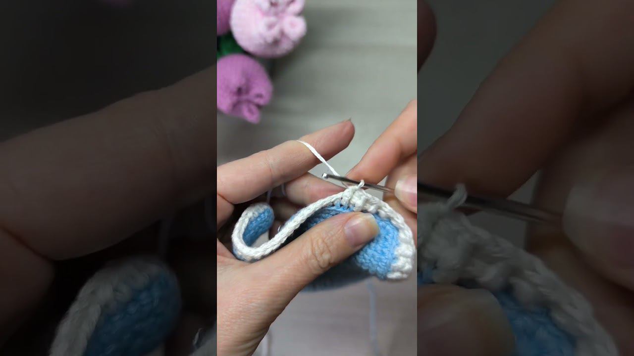 Рифленое полотно крючком