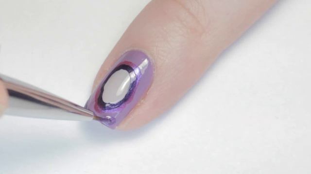 Easy Geode Nails in ONE MINUTE!