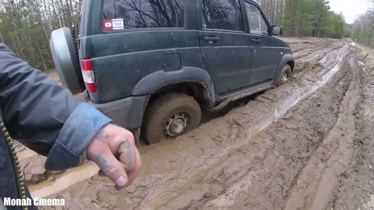 Застрял на УАЗ Патриот в деревне по самые пороги перед Пасхой 22 04 2022 Ну и как вытаскивал машину.