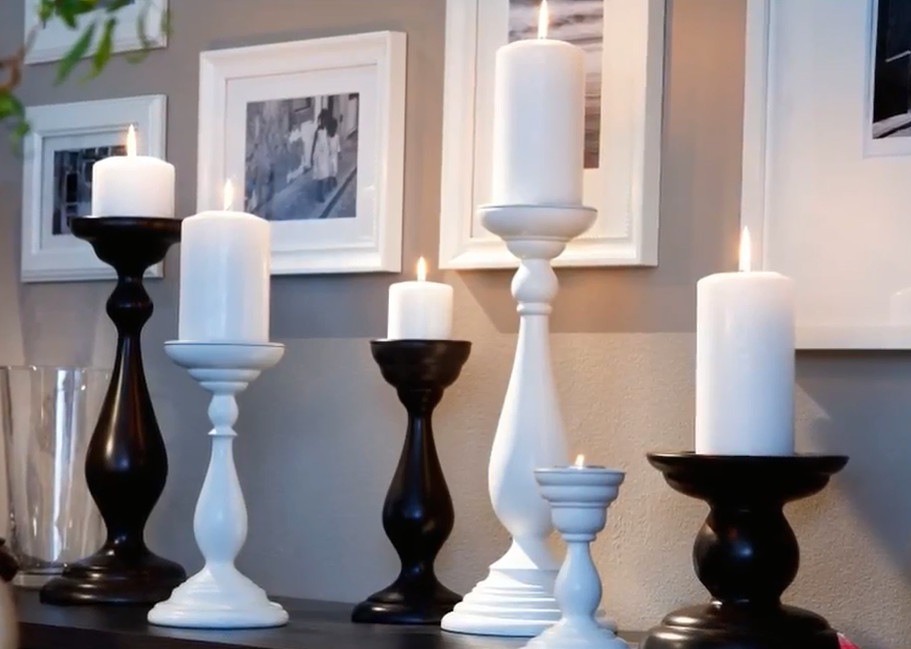 Свечи в интерьере