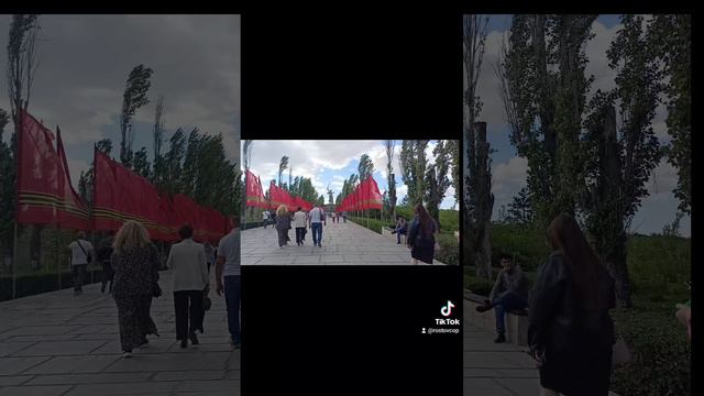 Подъем на памятник Мамаев Курган.